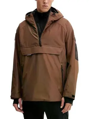 Emporio Armani Hooded Ski Jacket - Brown