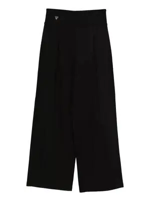 MACRON Pleated Wide-Leg Trousers