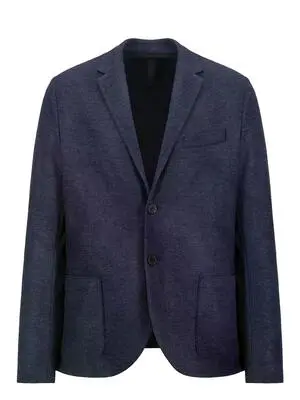 Harris Wharf London Single-breasted Wool Blazer - Blue