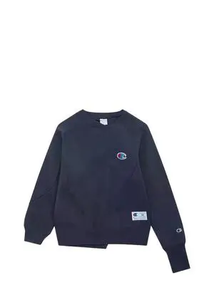 UNDERCOVERISM X Champion Patchwork Crew-neck Sweatshirt - Blue