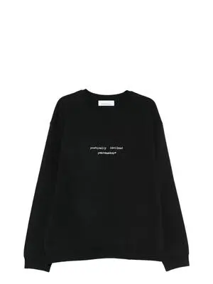 PEACEMAKER OAMC Crew-neck Long-sleeve Sweatshirt - Black