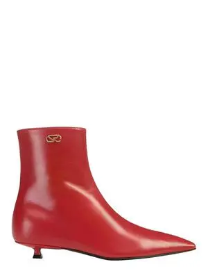 SERGIO ROSSI 25mm Surge Leather Boots - Red
