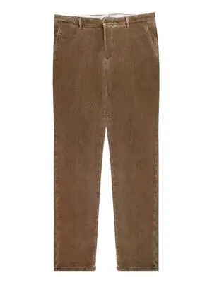 SLOWEAR Straight-leg Corduroy Trousers - Brown