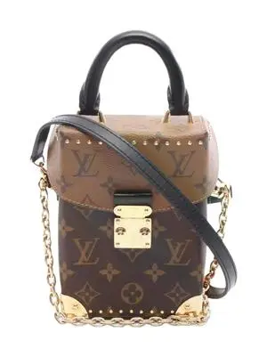 LOUIS VUITTON 2021-2025 Monogram Reverse Camera Box Satchel - Brown