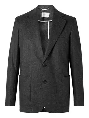 Oliver Spencer Westbury Wool-felt Suit Jacket - Gray