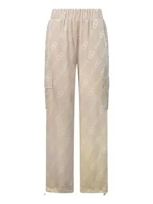 LIU JO Logo-Pattern Cargo Trousers