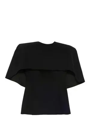 AXEL 113 Cape Detailed Top - Black