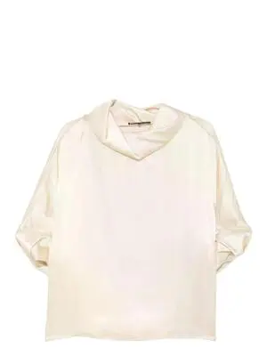 Rochas Cowl-neck Blouse - Neutrals