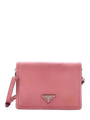 PRADA Full Flap Glace Calf Small Shoulder Bag