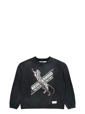 NEIGHBORHOOD Tiger Graphic Sweatshirt - Black