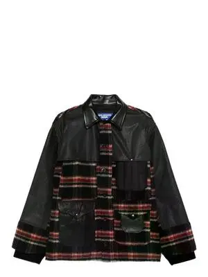 Junya Watanabe X Comme Des Garçons Check Panelled Jacket - Black