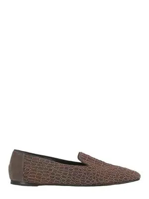 Brunello Cucinelli Embellished Suede Loafers - Brown