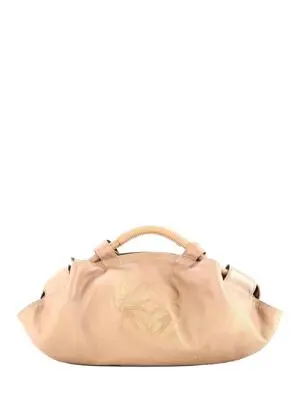 Loewe Aire Leather Hobo Bag - Gold
