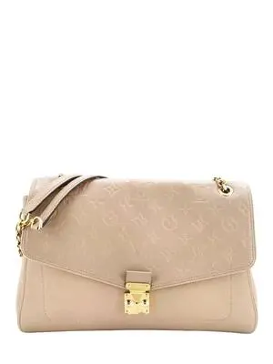 LOUIS VUITTON Saint Germain Mm Shoulder Bag Monogram Empreinte Leather - Neutrals
