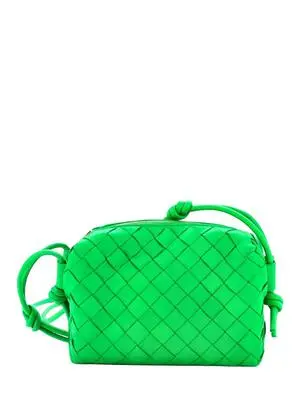 Bottega Veneta Loop Intrecciato Nappa Mini Crossbody Bag - Green