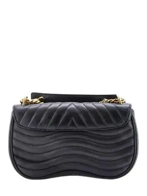LOUIS VUITTON New Wave Chain Mm Crossbody Bag Quilted Leather - Black