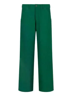 Marni Pocket Belt-loop Trousers - Green