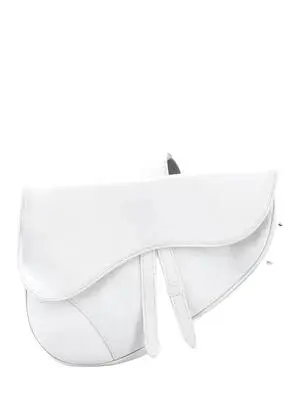 Dior Saddle Mini Crossbody Bag - White