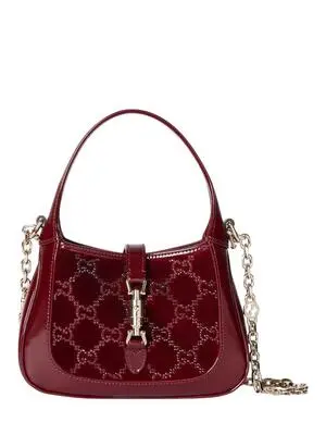 Gucci Jackie 1961 Crystals Mini Bag - Bordeaux