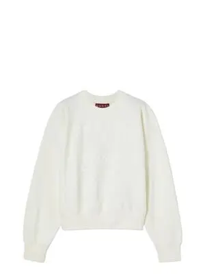 Gucci Cotton Jersey Sweatshirt With Firenze Since 1921' Print - Beige