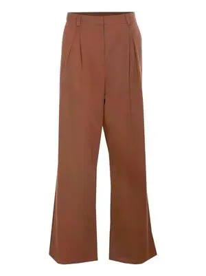 Patrizia Pepe Pleated Trousers - Brown