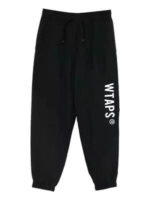 WTAPS Logo-print Track Trousers - Black