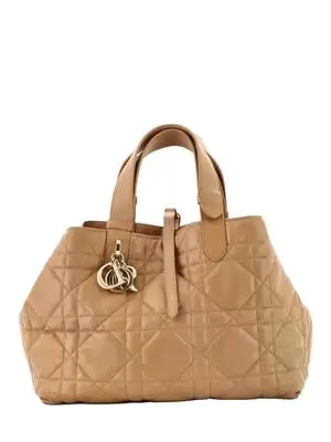 DIOR Toujours Macrocannage Quilt Calfskin Medium Tote