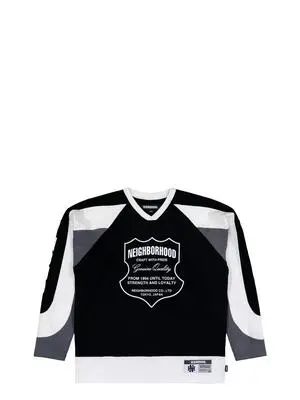 NEIGHBORHOOD Long-sleeved Printed Logo Sweatshirt - Black