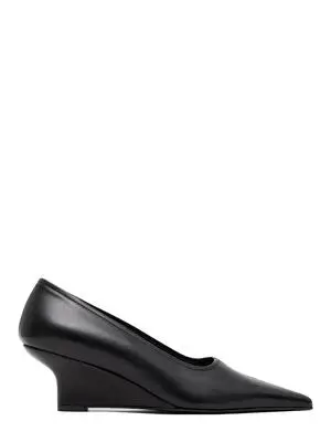 TOTEME 55mm Pointed-toe Leather Pumps - Black