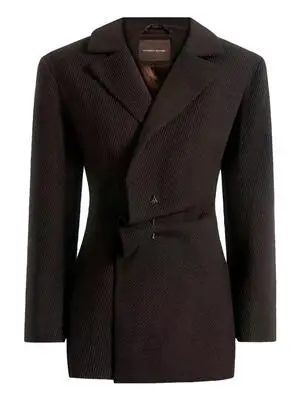 Manière De Voir Sylvie Blazer Dress - Brown