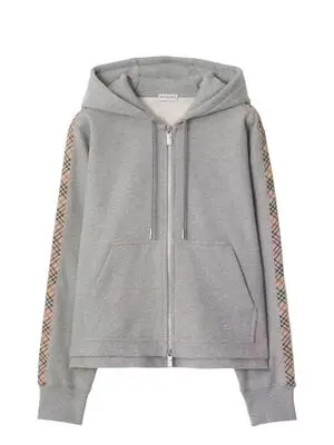 Burberry Zip-up Hoodie - Grey