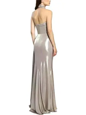 CRISTALLINI Angelina Draped Strapless Dress