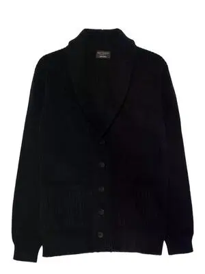 DELL'OGLIO Shawl-collar Button Cardigan - Blue