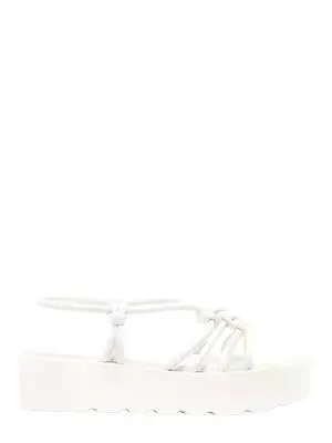 GIANVITO ROSSI 40mm Knotted Platform Sandals - White