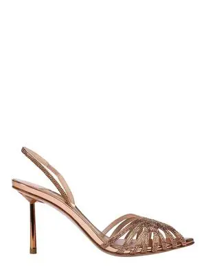 LE SILLA 100mm Embrace Embellished Sandals - Pink