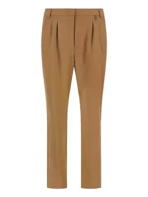 Herno Pleated Trousers - Brown