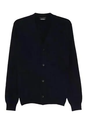 DELL'OGLIO Buttoned Cardigan - Blue