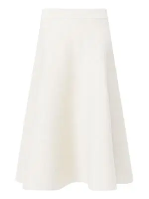 Max Mara Full Tech Wool Skirt - Ivory