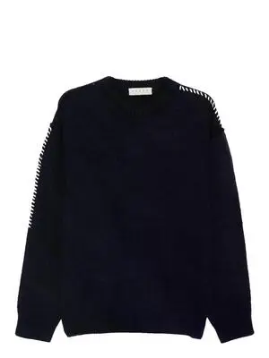 PAURA Hotaka Crew-neck Sweater - Blue