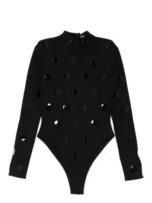 David Koma Long-sleeve Bodysuit - Black