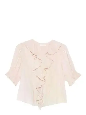 DÔEN Ruffled Blouse - Pink