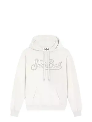 MC2 SAINT BARTH Strass-print Hoodie - White