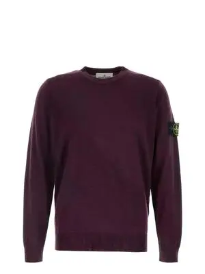 Stone Island Crew Neck Sweatshirt - Purple