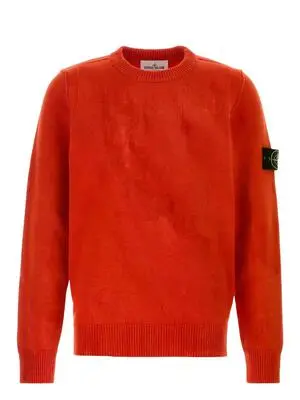 Stone Island Crew-neck Sweater - Orange