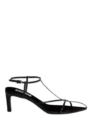 JIL SANDER Interwoven-straps Pointed-toe Pumps - Black