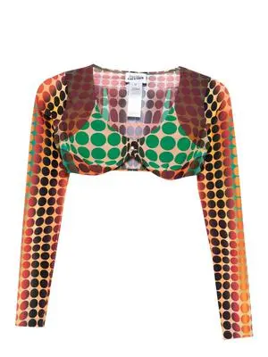 Jean Paul Gaultier Polka Dot Top - Orange