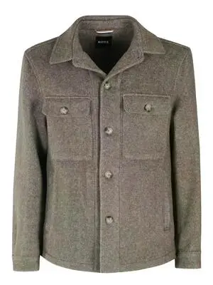 BOSS Button-fastening Shirt Jacket - Brown