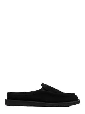 REFERENC Suede Square Toe Slides