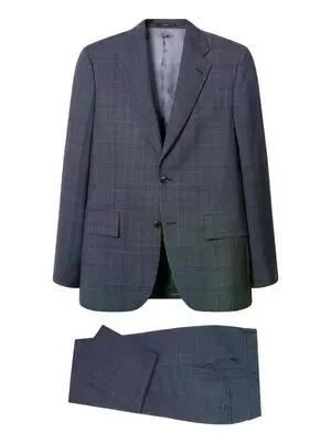 Paul Smith The Brierley Check Wool Suit - Blue