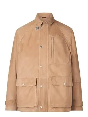 Brunello Cucinelli Suede Shirt Jacket - Neutrals